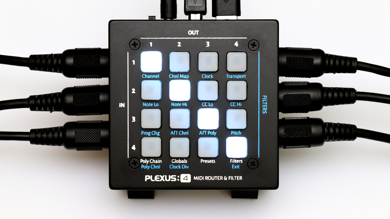 PLEXUS:4 First Look. New MIDI Router and Message Filter. – JMK Music Pedals