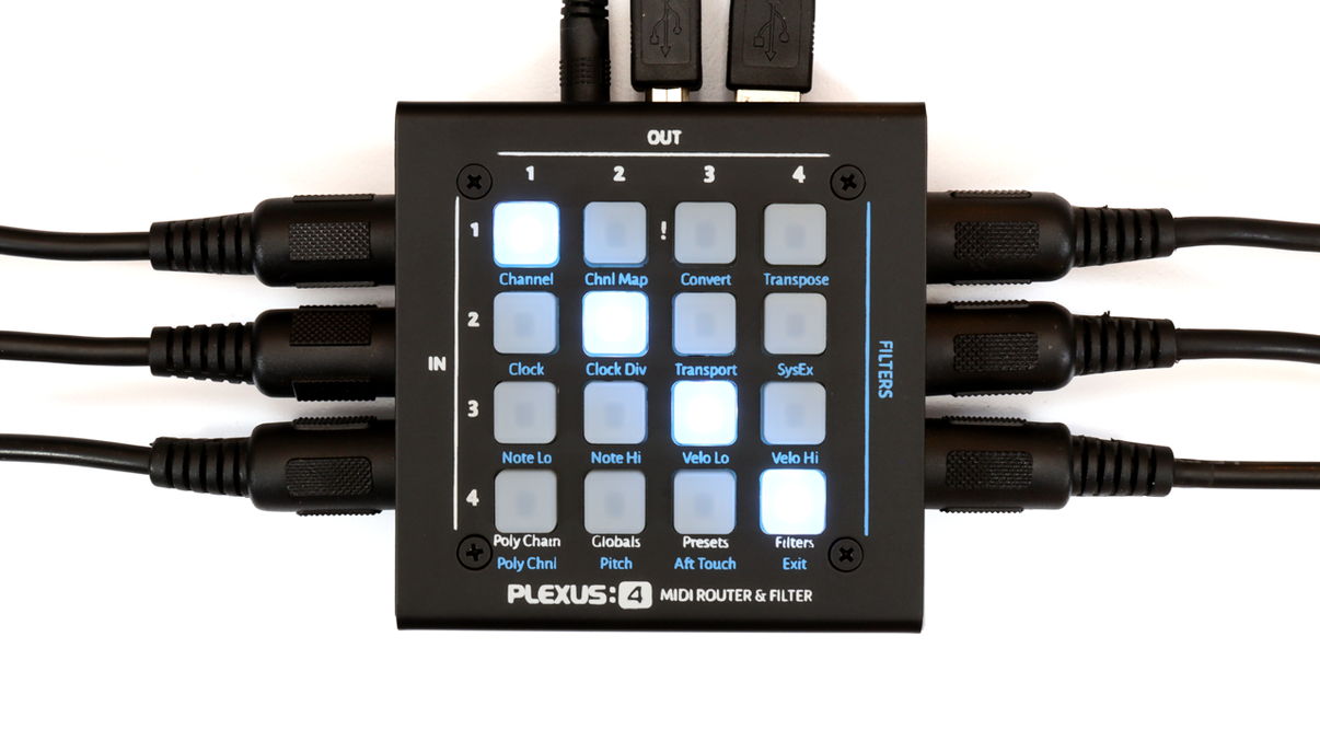 Plexus 4 MIDI Router, MIDI Hub, MIDI Filter – JMK Music Pedals